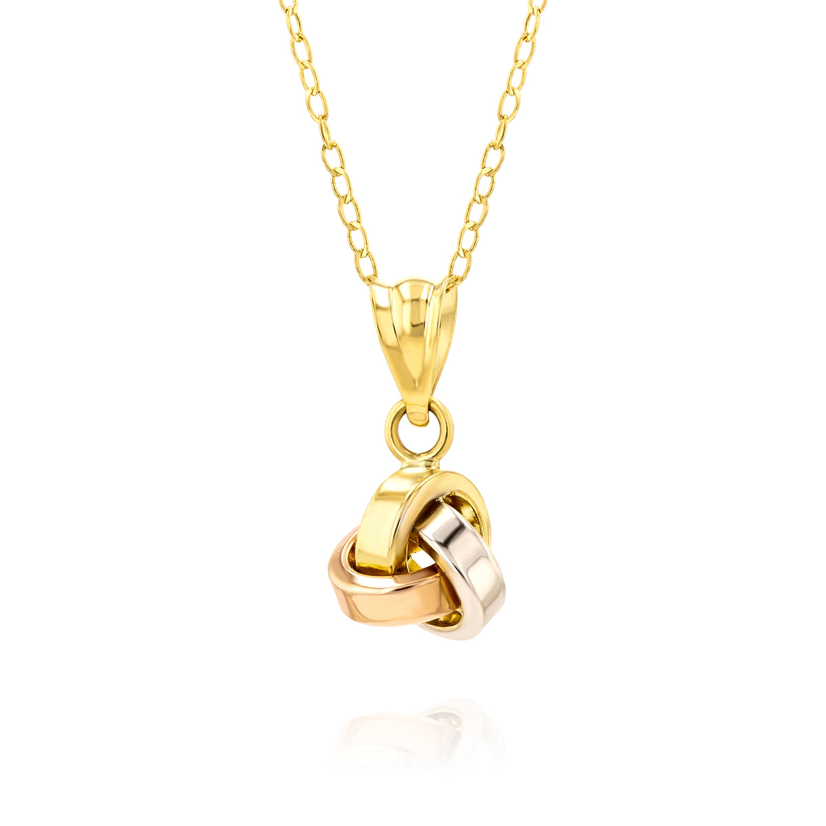 18K Pure Gold Knot Necklace – Tala Gold Collection