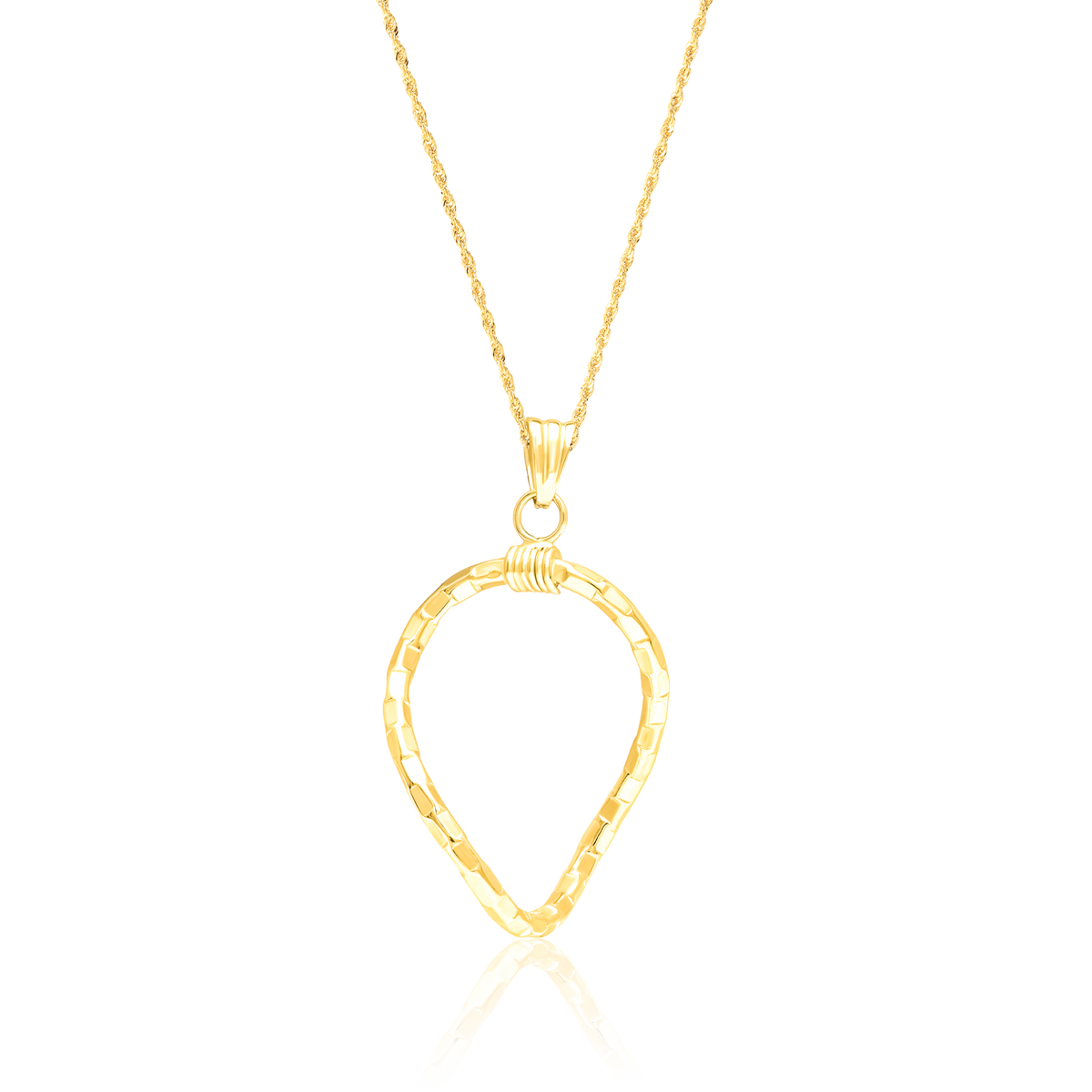 18K Pure Gold Twisted Oval Jewelry Set Talagold – Tala Gold Collection