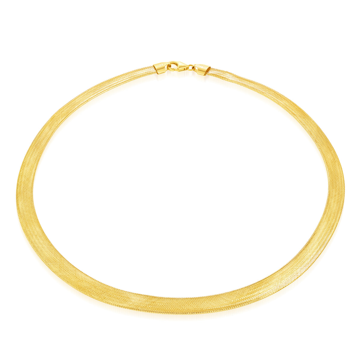 18K Pure Gold Elastic Necklace