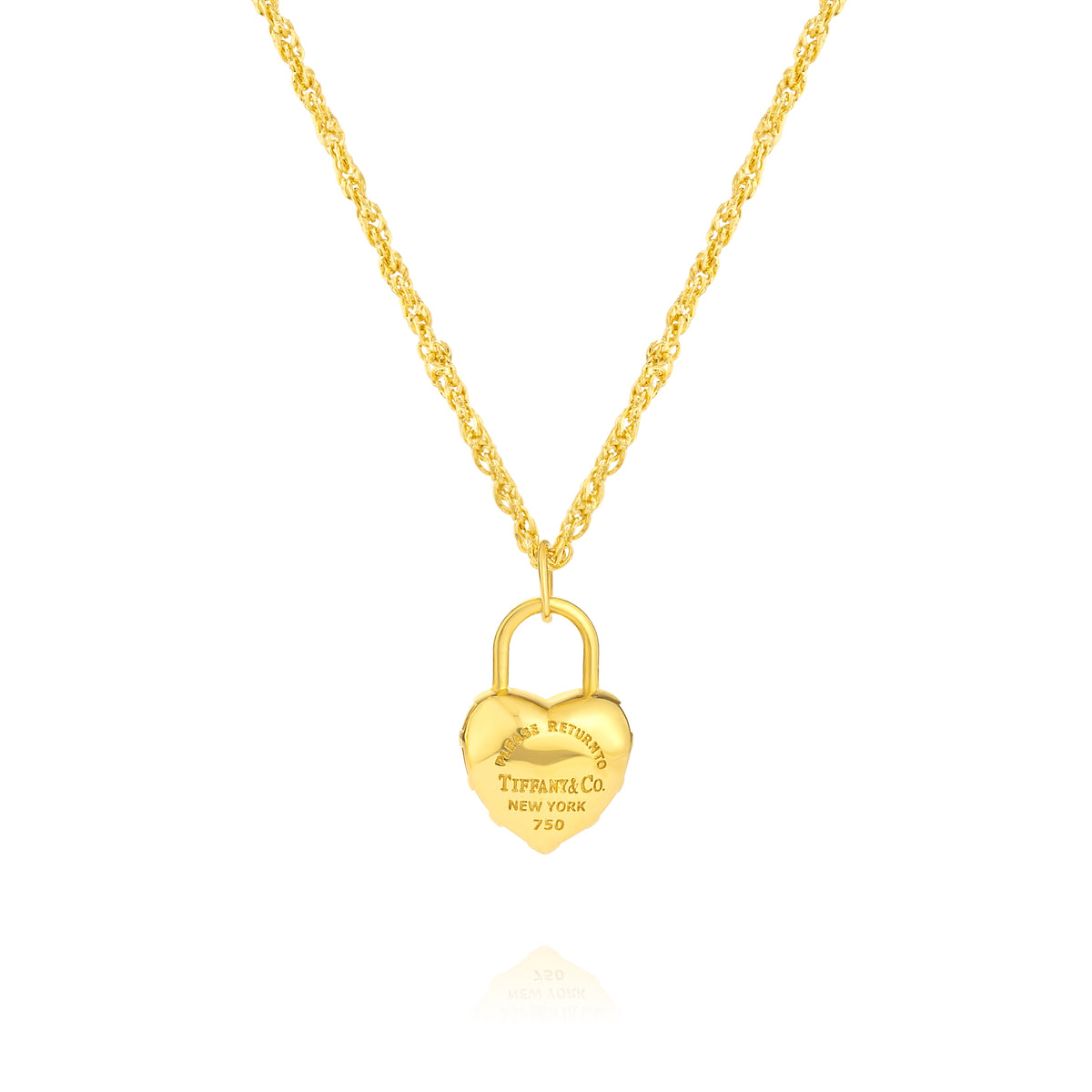 18K Pure Gold Heart Necklace – Tala Gold Collection