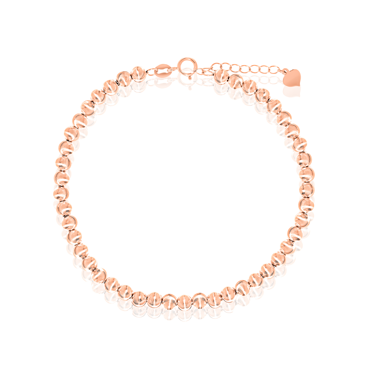 18K Pure Rose Gold Seed Bracelet Talagold