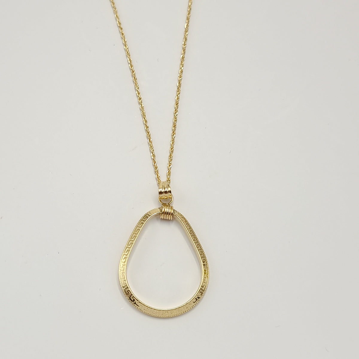 18K Pure Gold Oval Necklace – Tala Gold Collection