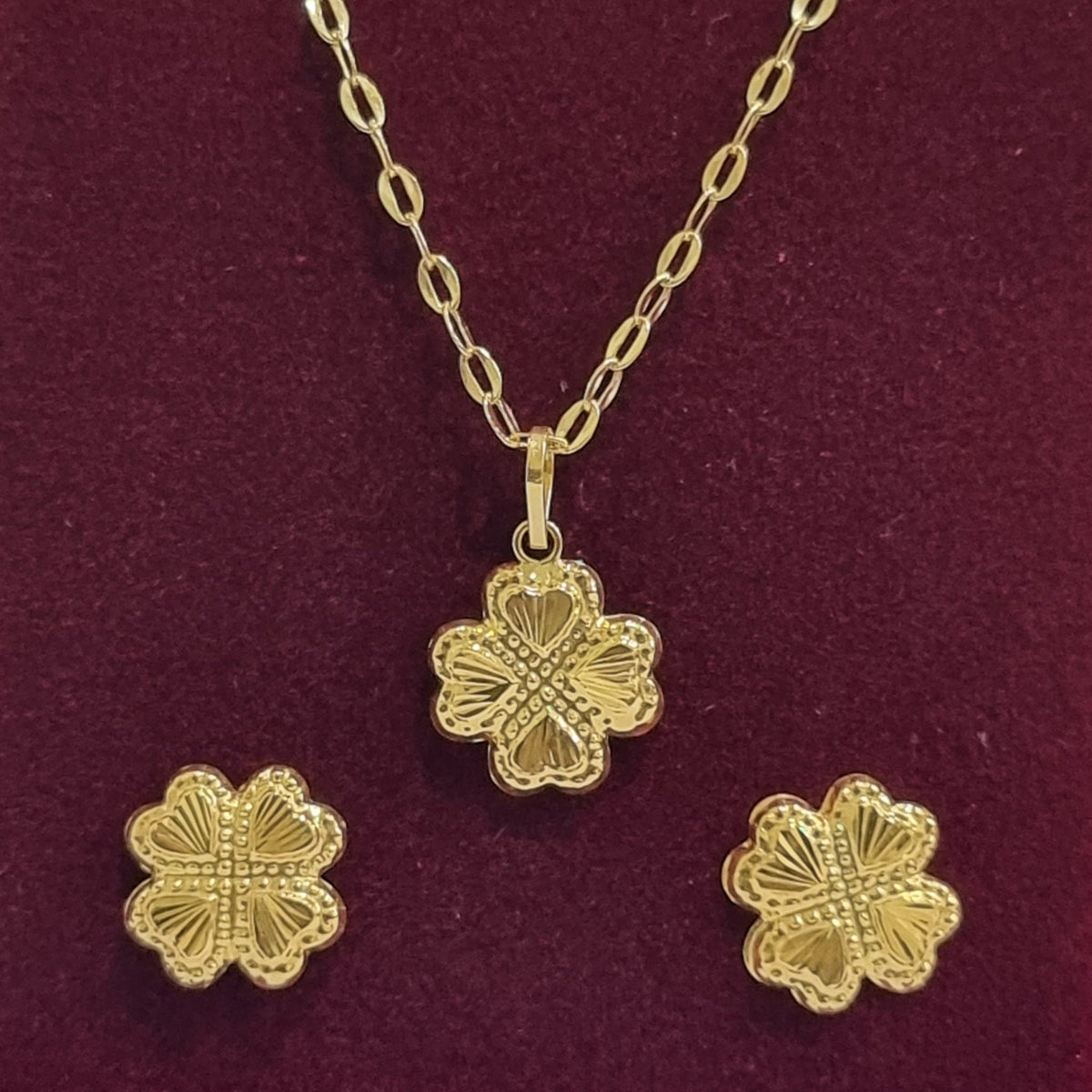18K Pure Gold Fine Butterfly Jewelry Set – Tala Gold Collection