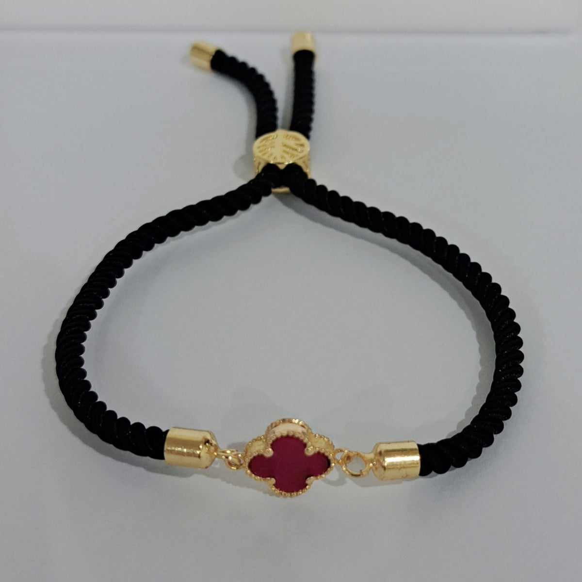 18K Solid Gold Thread Adjustable Bracelet – Tala Gold Collection