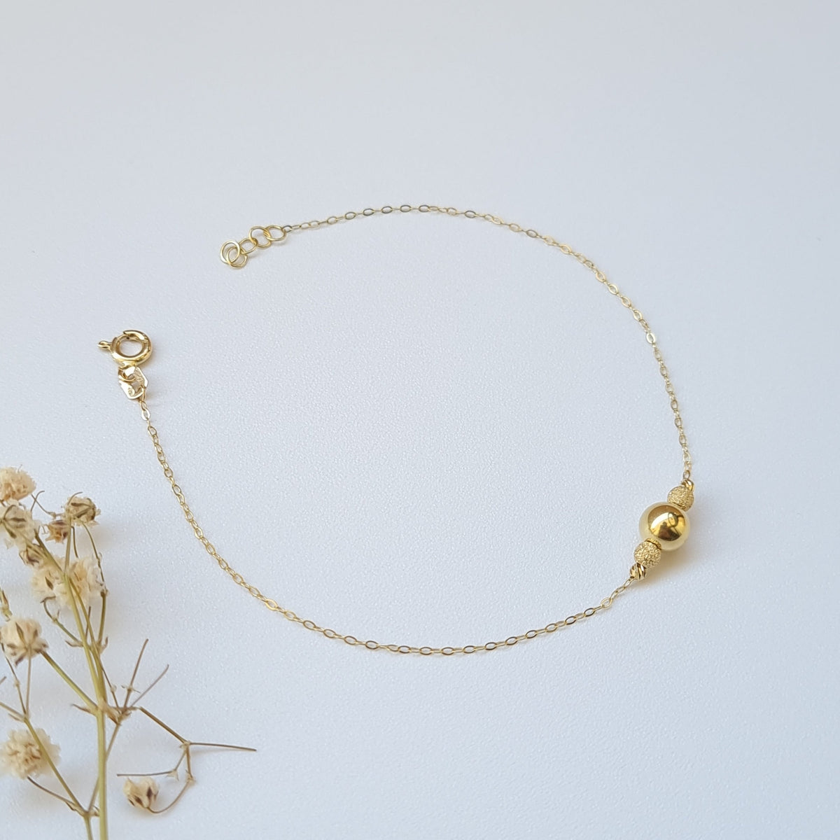 18K Pure Gold Seed Bracelet – Tala Gold Collection