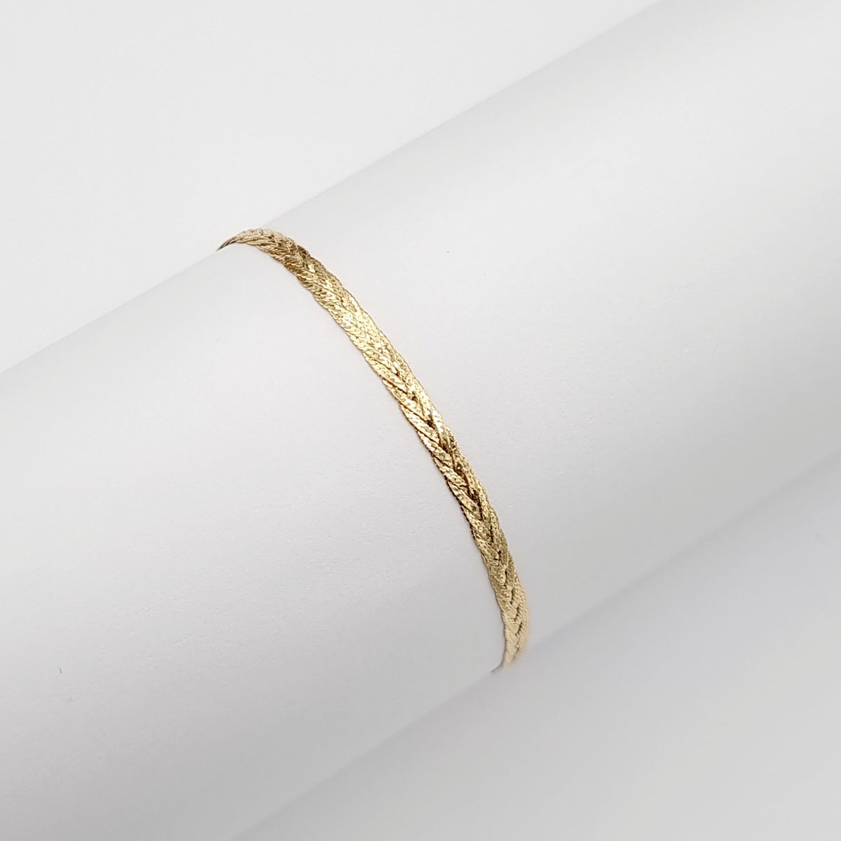 18K Pure Gold Flat Bracelet