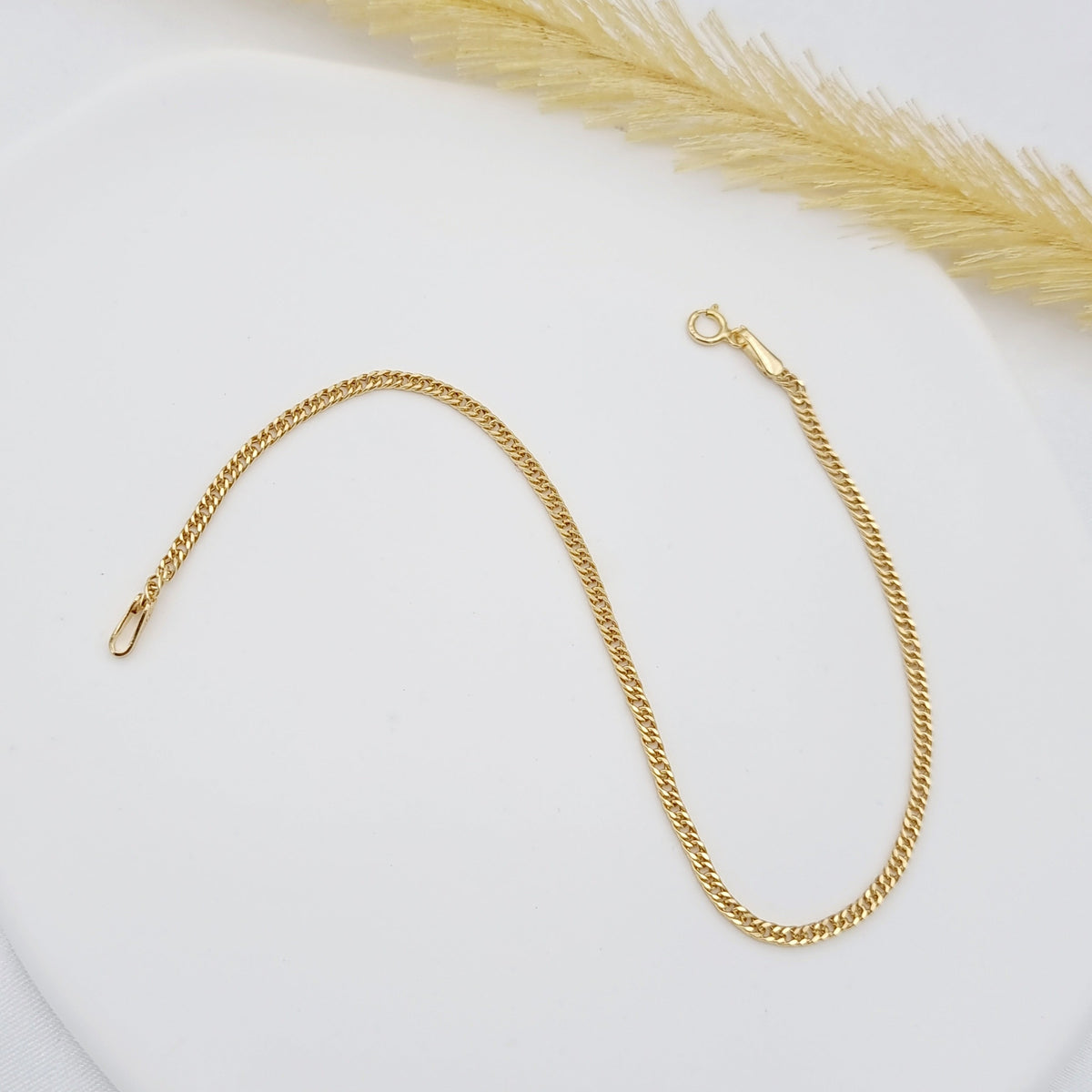 18K Pure Gold Thin Bracelet – Tala Gold Collection