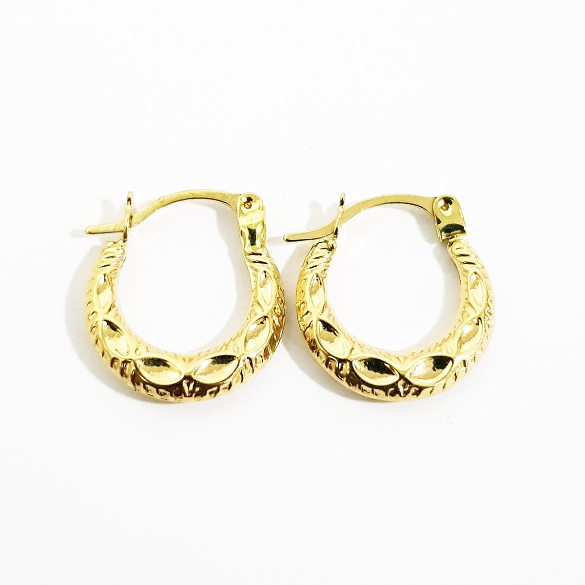 18K Solid Gold Loop Earrings | Earrings For Women | 18K Gold Earrings