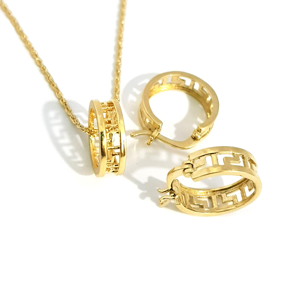 18K Pure Gold Elegant Ring Jewelry Set | Gold Jewelry Set | 18K Gold ...