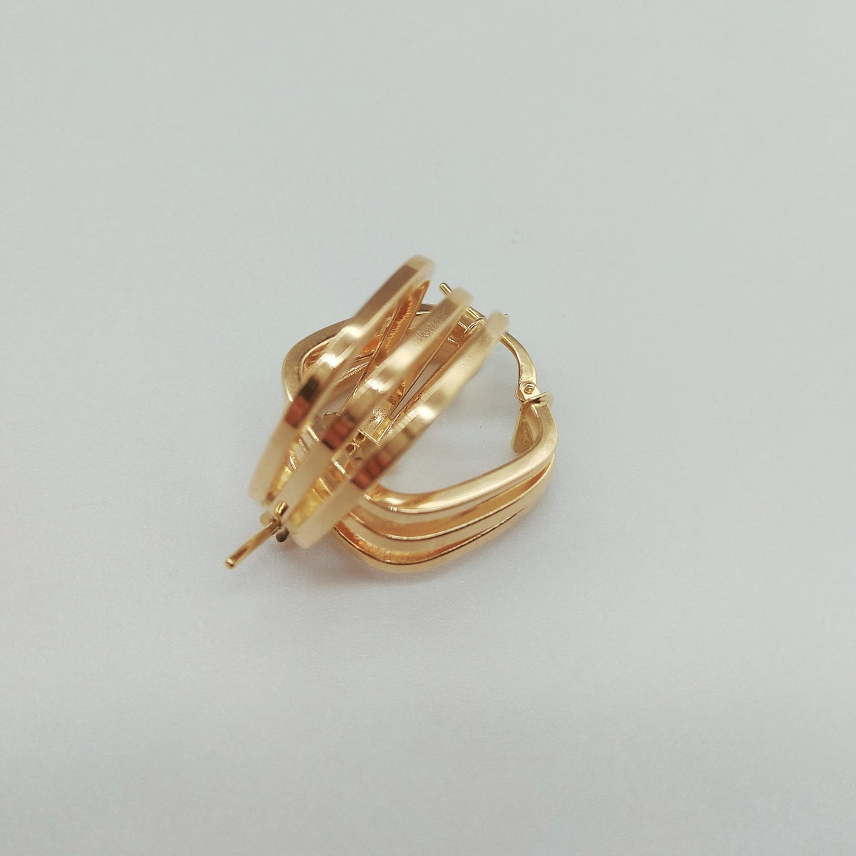 18K Pure Gold Square Earring Set – Tala Gold Collection