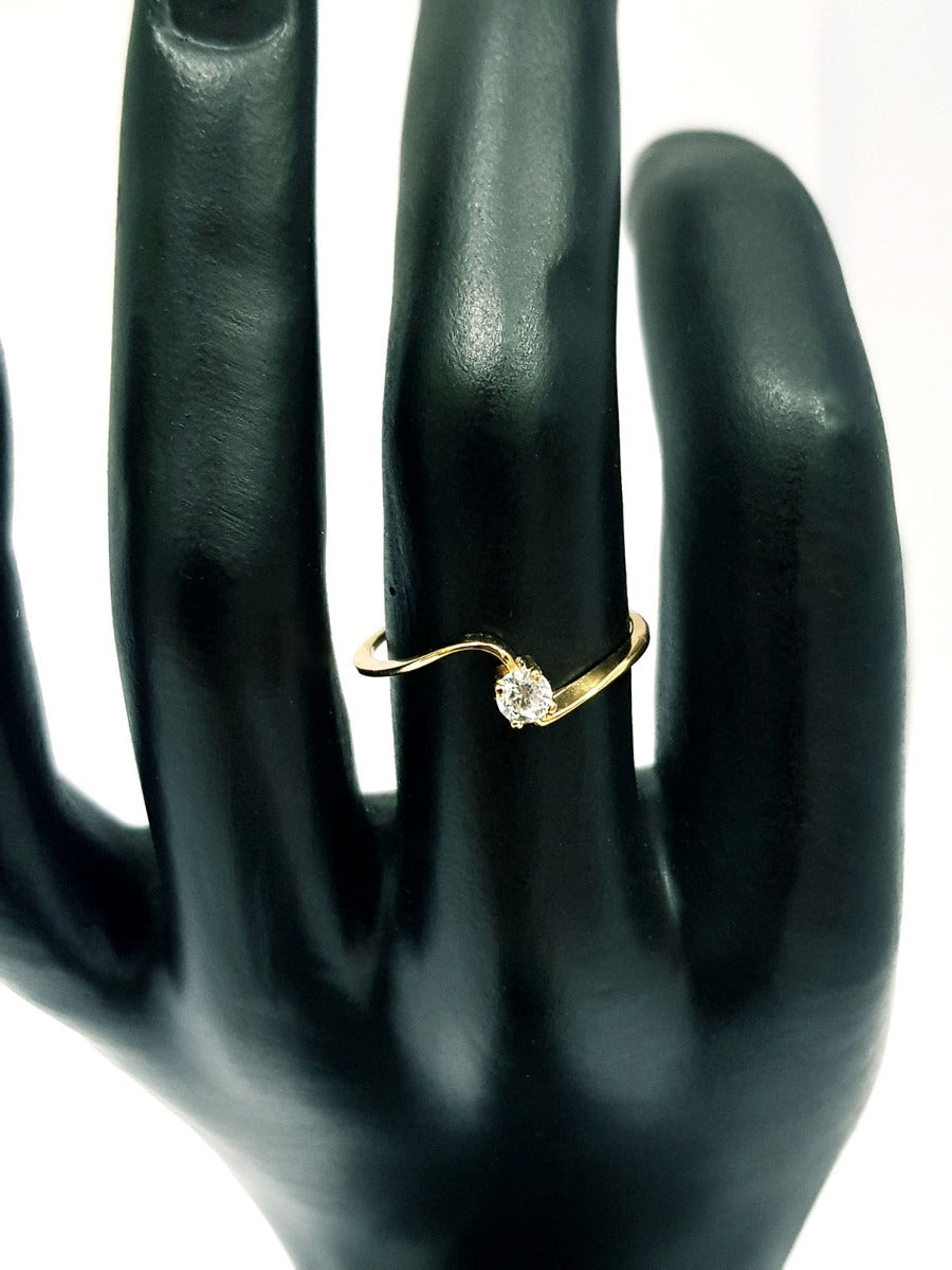 18K Pure Gold Engagement Ring | 18K Gold Rings | Engagement Rings