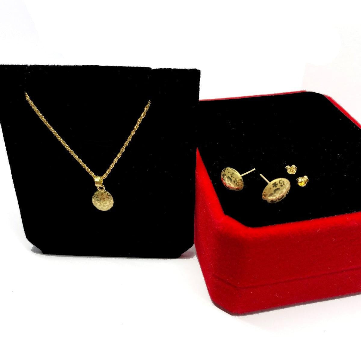 18K Pure Gold Jewelry Set | Gold Jewelry Set | 18K Gold Jewelry
