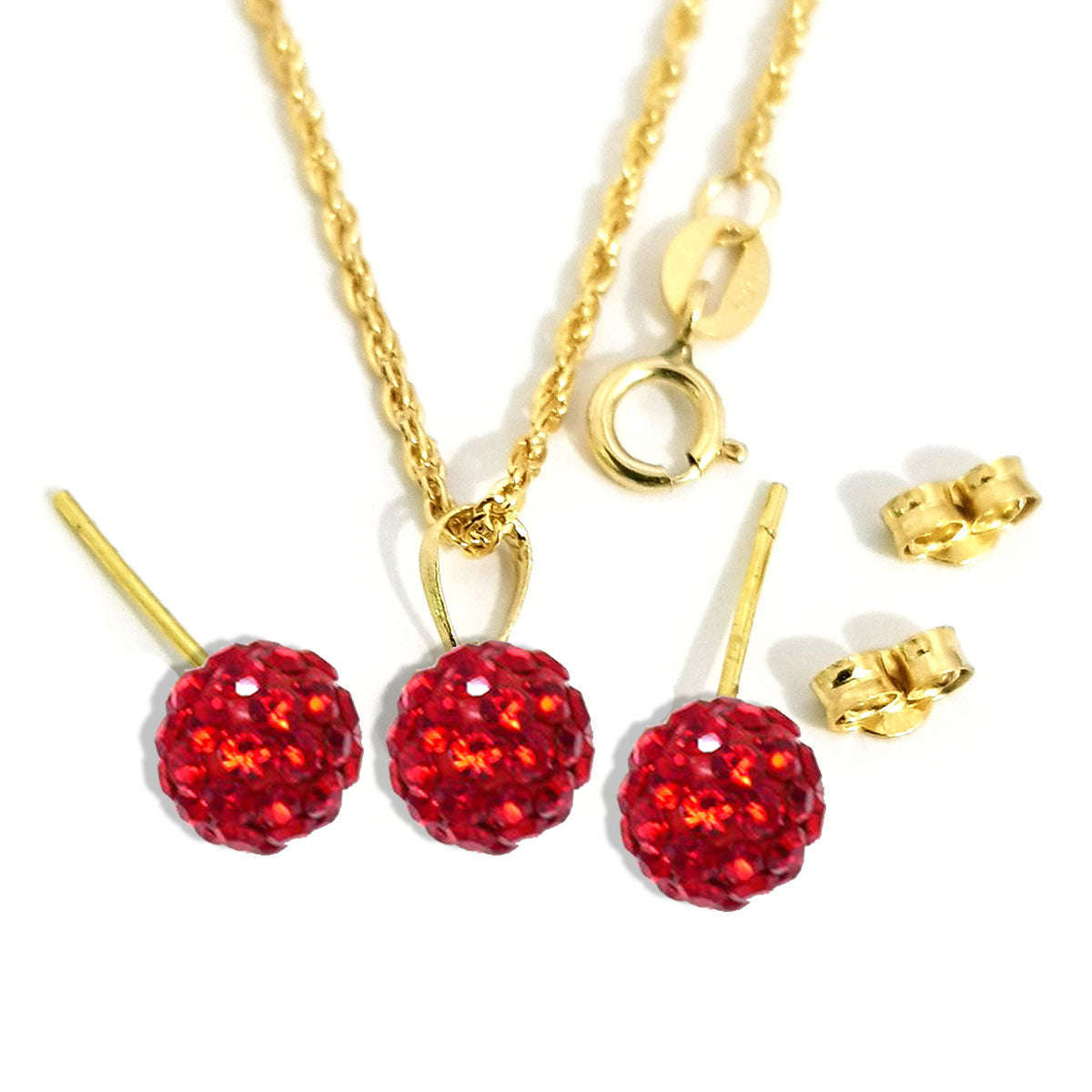 18K Pure Gold Jewellery Set | Gold Jewelry Set | 18K Gold Jewelry